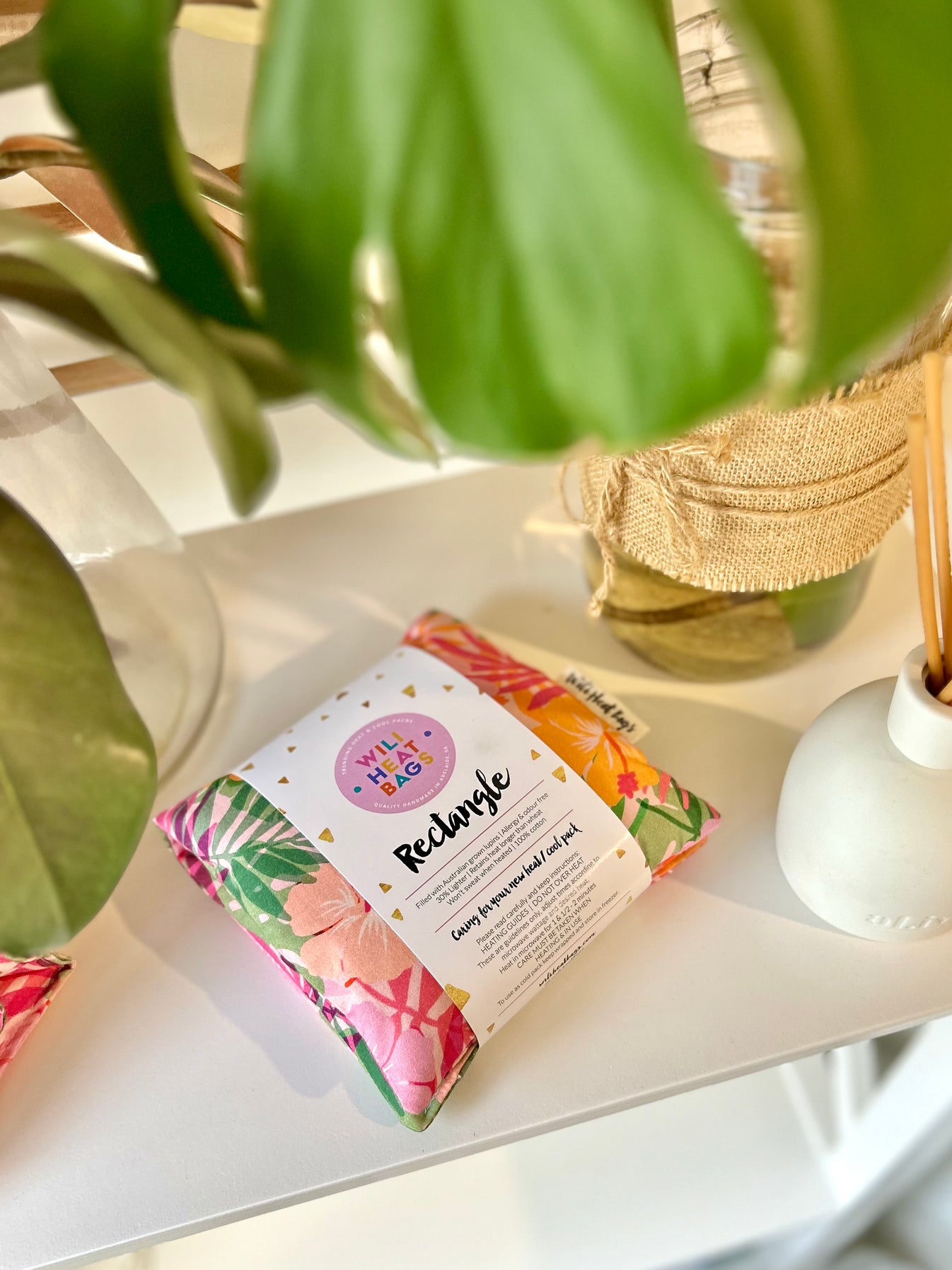 Rectangle Heat Bag - Pink Daisy | Wili Heat Bags